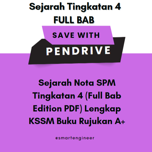 (With Pendrive) Sejarah Nota SPM Tingkatan 4 (Full Bab Edition PDF ...