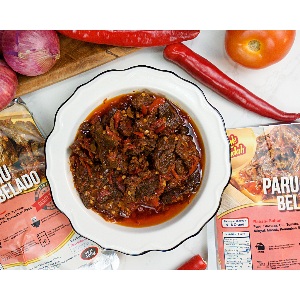 KAK ZAIDAH READY-TO-EAT PARU BELADO 150G 400G | Shopee Malaysia