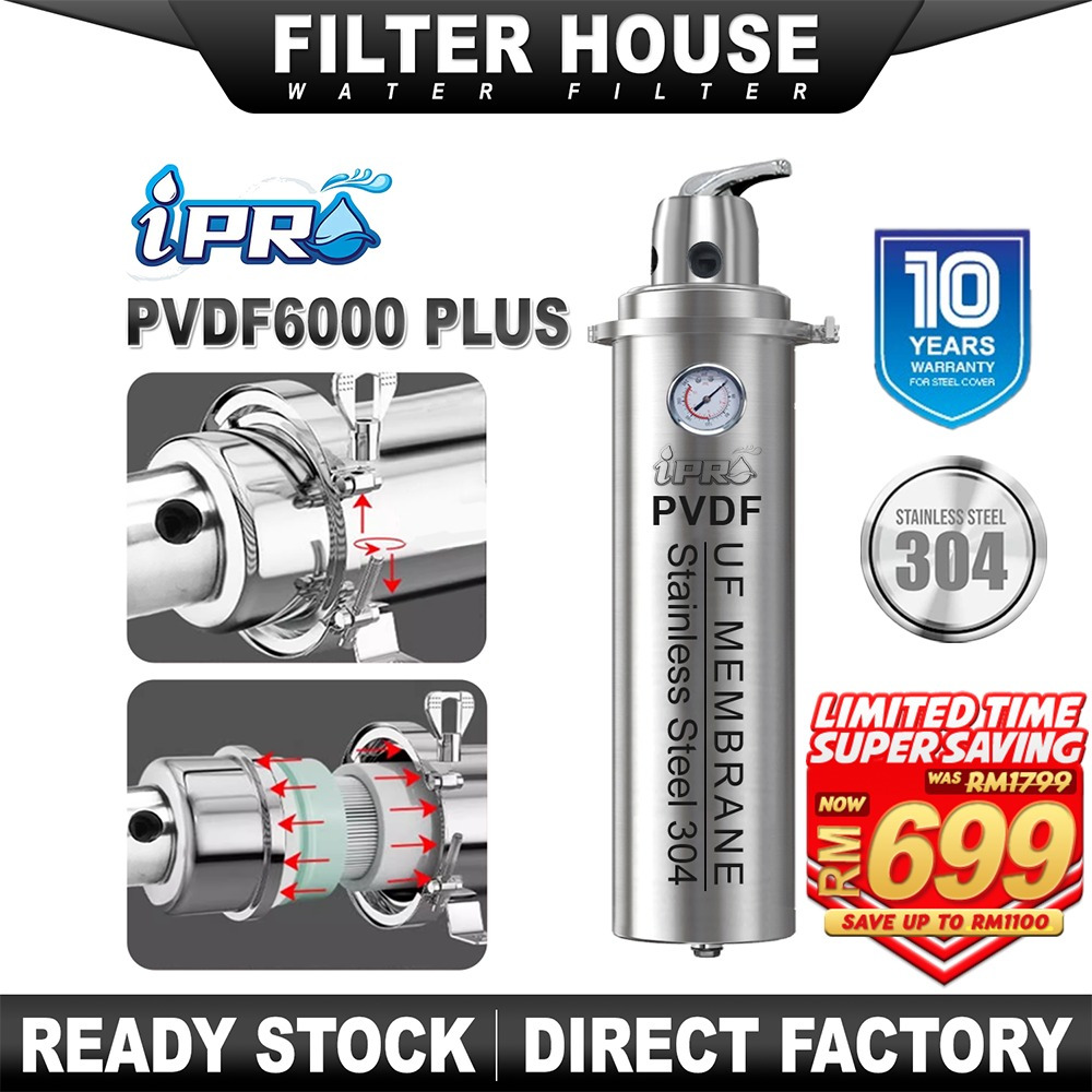 IPRO SUS304 UF Membrane 6000L Ultrafiltration 0.01 Micron Outdoor Whole ...