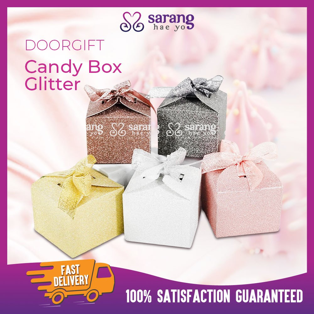 Goodies Box Glitter Candy Box Doorgift kenduri kahwin Party Gift Box ...