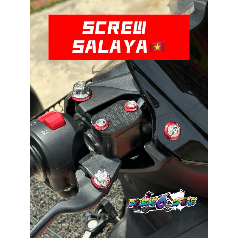 SALAYA 🇻🇳 SCREW SIDE MIRROR SKRU BRAKE LEVER SKRU Y15ZR Y16 LC V8 VISOR DEPAN COVERSET PURPLE ...