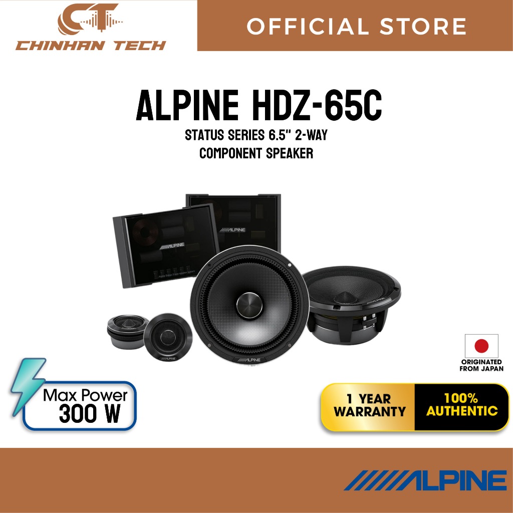 Alpine HDZ-65C Status Series 6.5" 2-Way Component Speaker | Shopee Malaysia