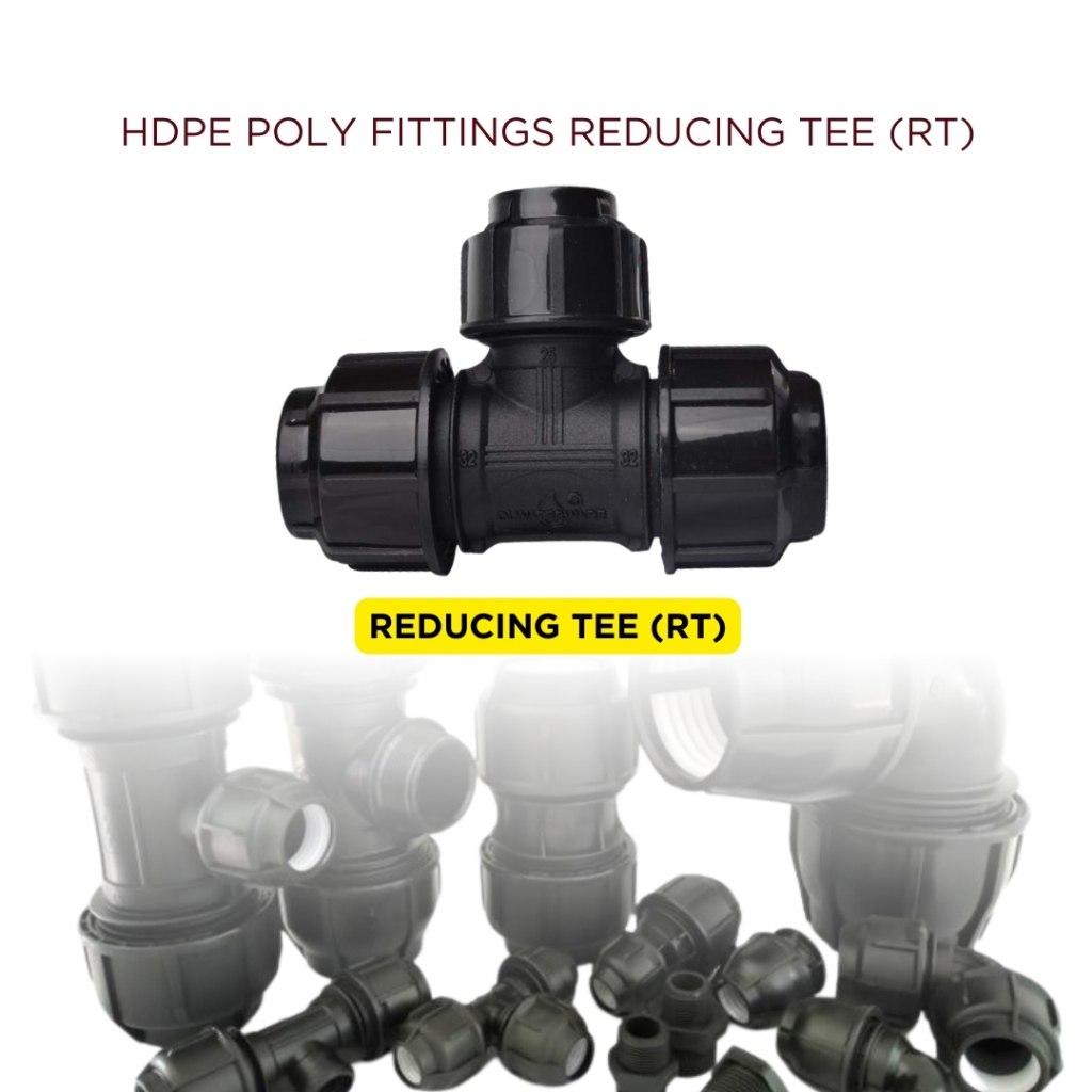 Poly pipe fitting Reducing tee (RT) Sirim tahan lasak Water high ...