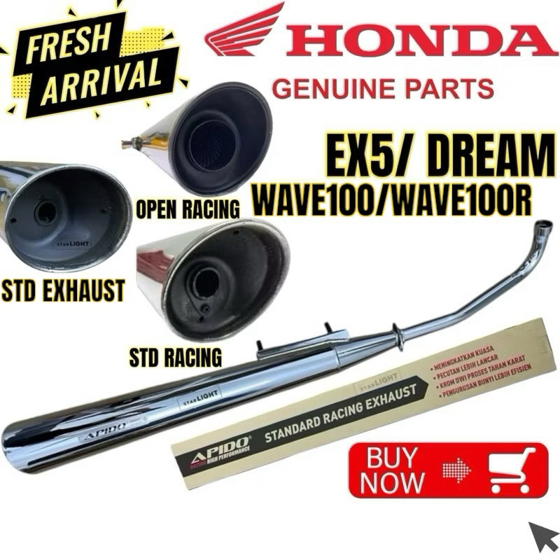 APIDO EX5/ DREAM/ WAVE100/ WAVE100R STANDARD EXHAUST STANDARD RACING ...
