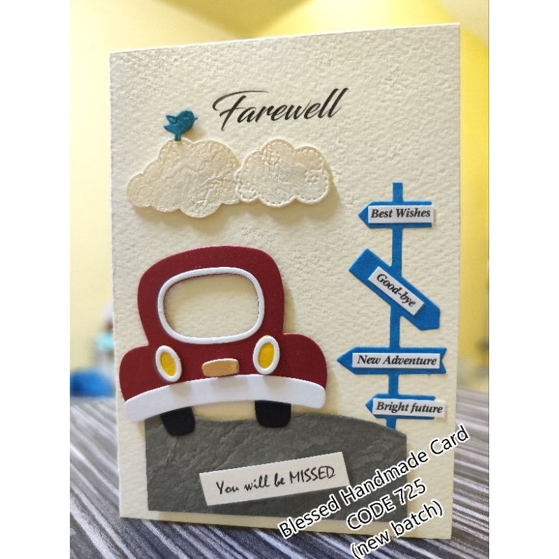 Handmade cards - Farewell / Goodbye / New advanture / miss you Card (A6 ...