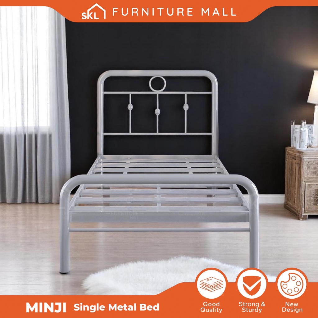 SUPER HEAVY DUTY SINGLE METAL BED FRAME /Katil Besi Single / Solid ...