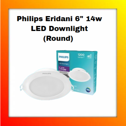 PHILIPS Eridani LED Downlight 6" 14W / Philips Lampu Downlight Plaster ...