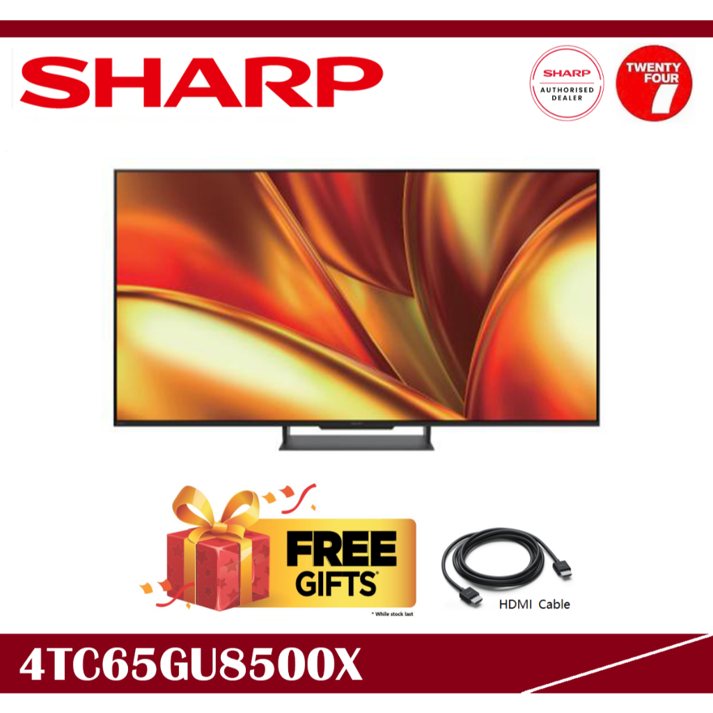 [ Delivered by Seller ] SHARP AQUOS XLED 65 Inch 4K UHD TV 4TC65GU8500X ...