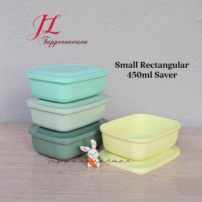 Tupperware Small Rectangular Saver (450ml ) - 2 PCS / 4 PCS | Shopee ...