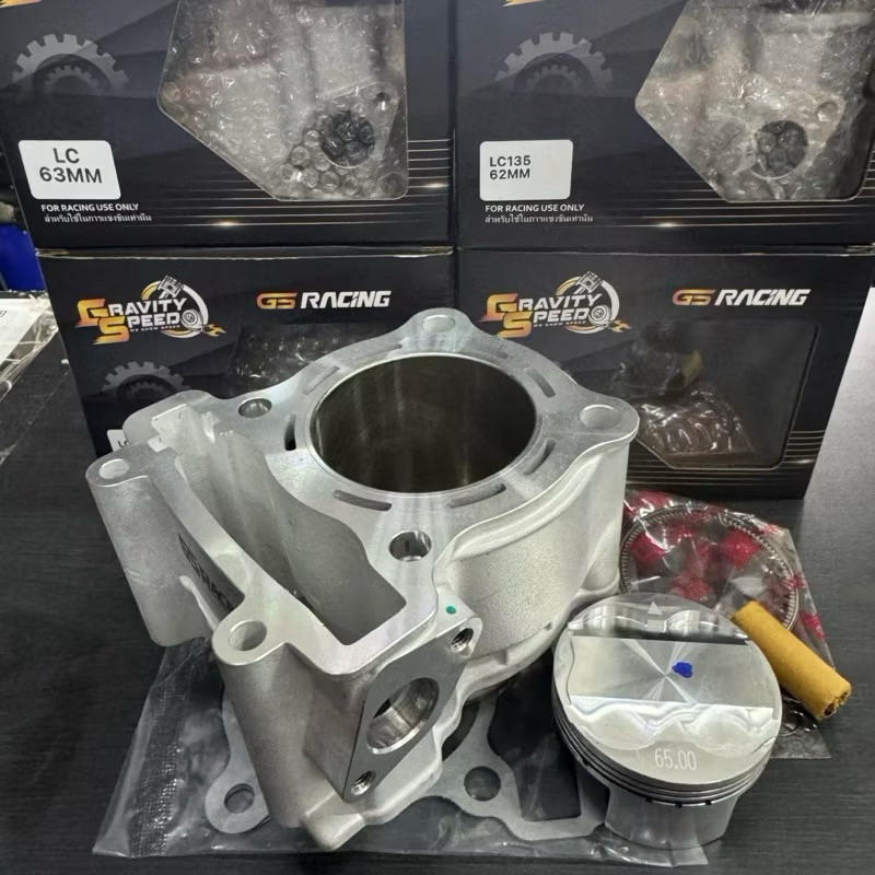 GS RACING LC135 Y15 RACING BLOCK CERAMIC CNC PISTON TULANG FJN SIAP ...
