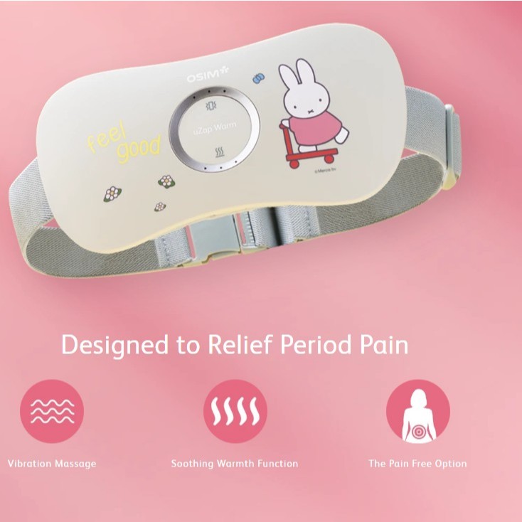 OSIM uZap Warm Vibrating Abdominal Massager Miffy Edition | Shopee Malaysia