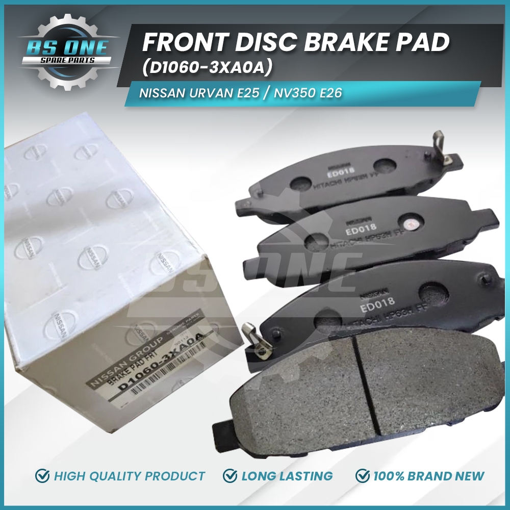 🔥ORIGINAL NISSAN🔥NISSAN URVAN E25 / NV350 / E26 FRONT BRAKE PAD (D1060 ...