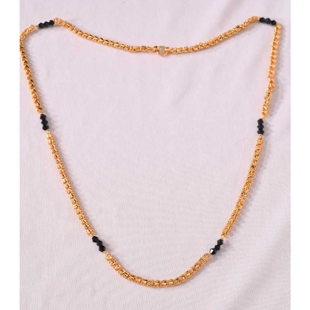 Indian Muslim Traditional thali chain gold and black chain | Shopee ...