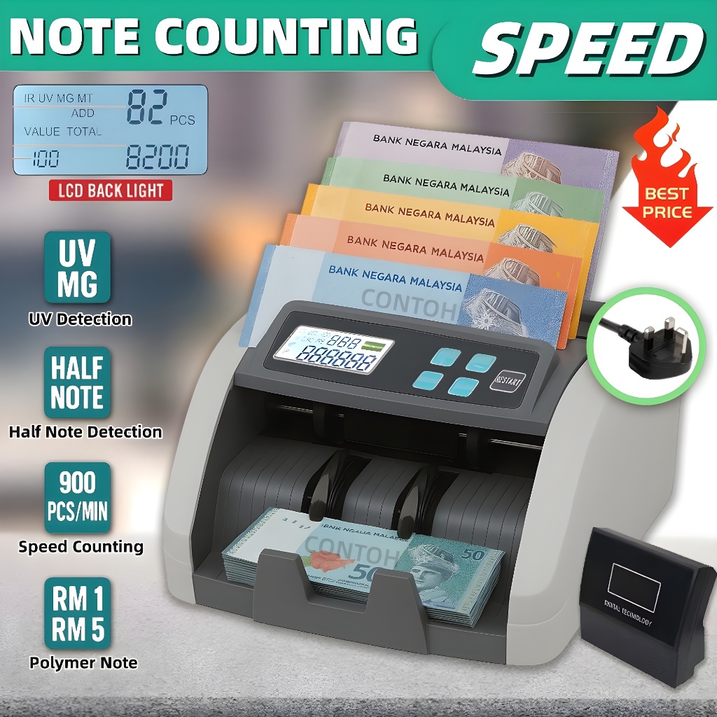 🇲🇾Ready Stock SPEED Note Counting Machine Calculate Function Notes ...