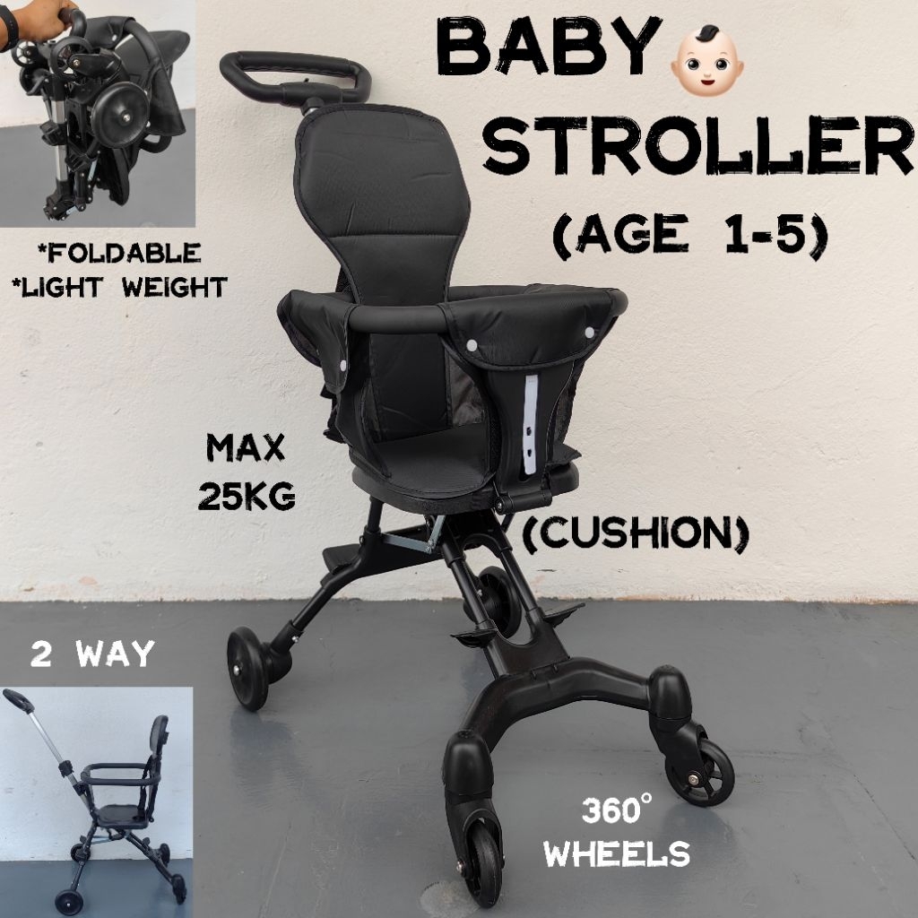VVM: FOLDABLE STROLLER MAGIC STROLLER 2WAY ULTRA LIGHTWEIGHT BABY ...