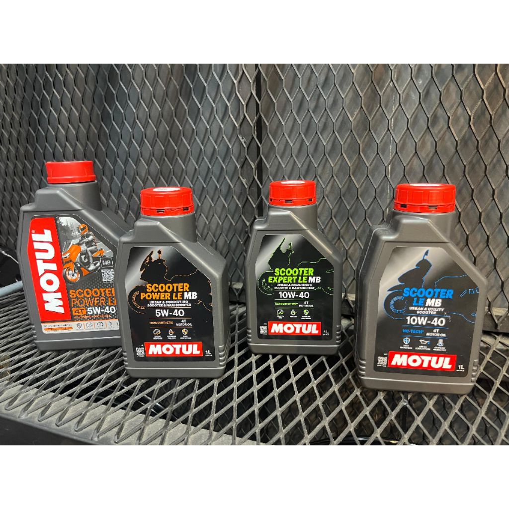 MOTUL 4T MINYAK HITAM /ENGINE OIL SCOOTER POWER LE EXPERT LE 1L 1,5L ...
