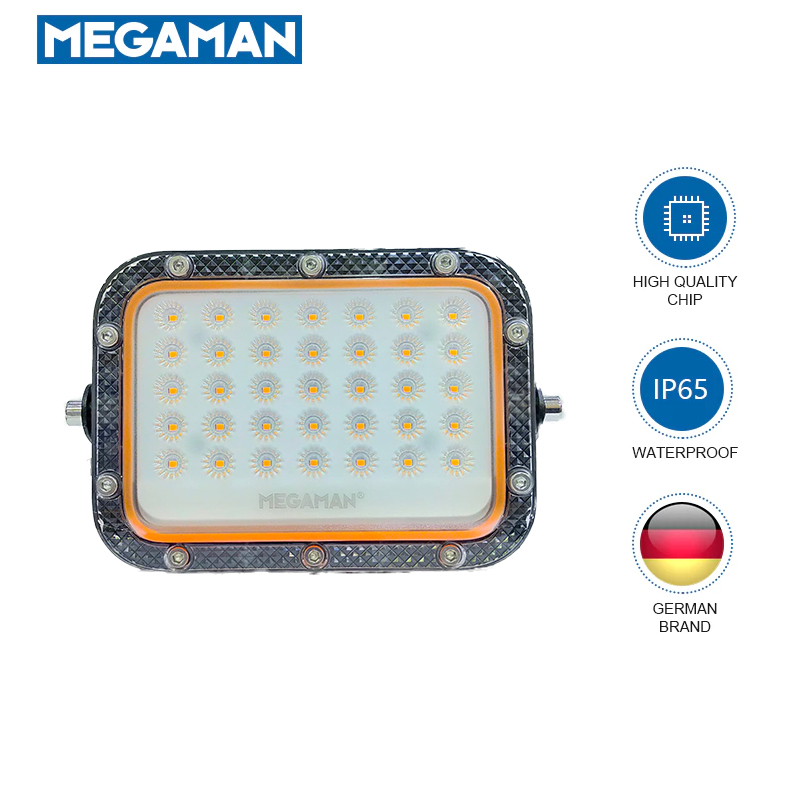 Megaman LED 10W/30W/50W/100W Flood Light Spotlight Super Bright IP65 Outdoor Light | Shopee Malaysia
