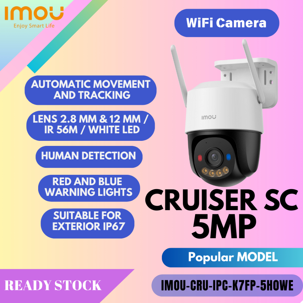 Dahua Imou CCTV Wireless/ Wifi Cam Cruiser SC Wifi Camera 5mp & 3mp ...
