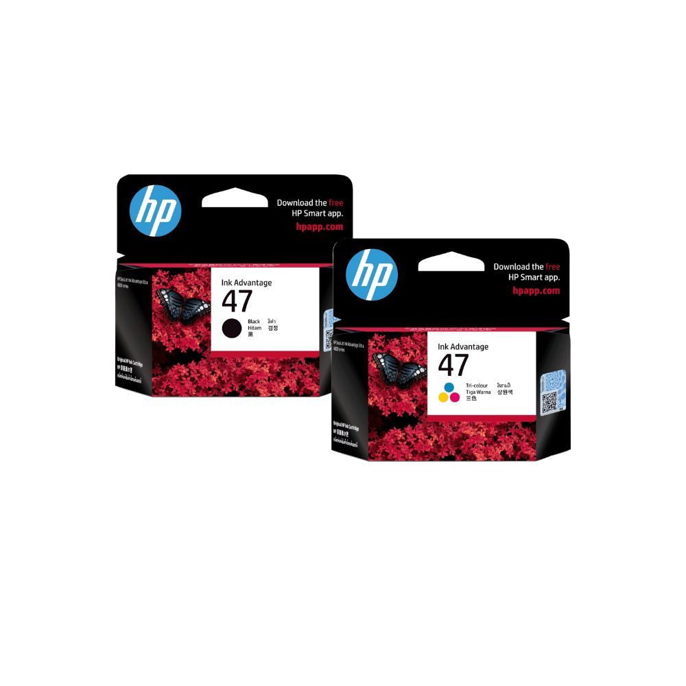 HP 47 Black / Tri-Color Original Cartridge [6ZD21AA / 6ZD61AA] | Shopee ...