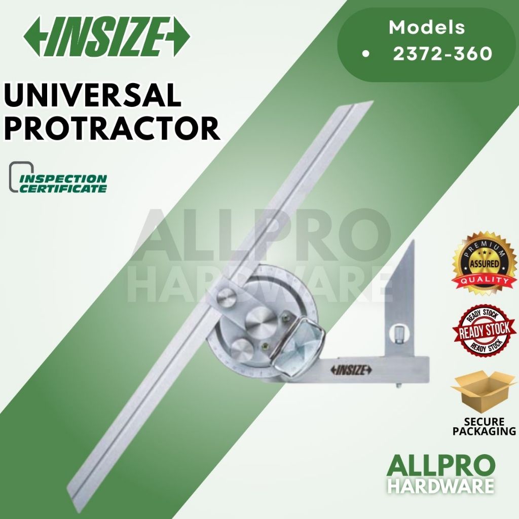 INSIZE UNIVERSAL PROTRACTOR INSIZE-2372-360 | Shopee Malaysia