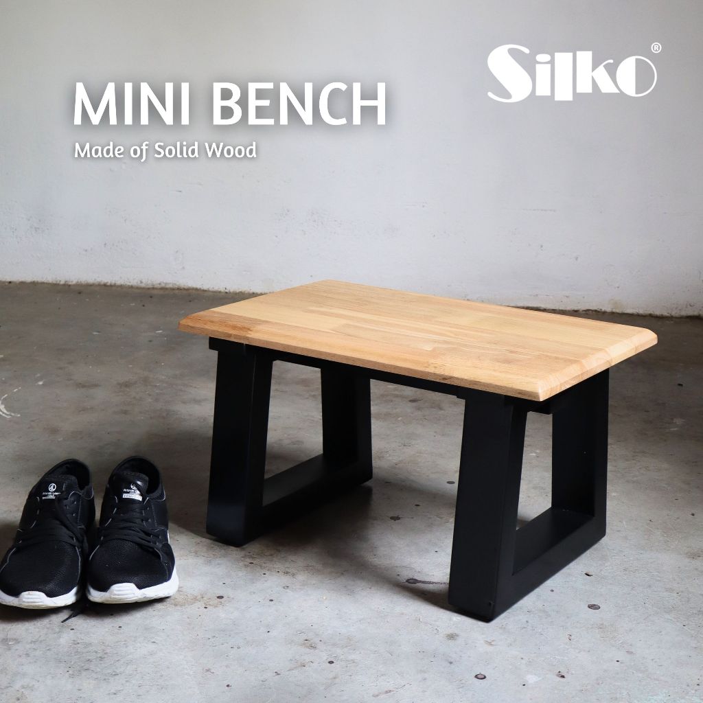 JERRY Mini Bench made of Solid Rubberwood shoe bench entrance bench ...