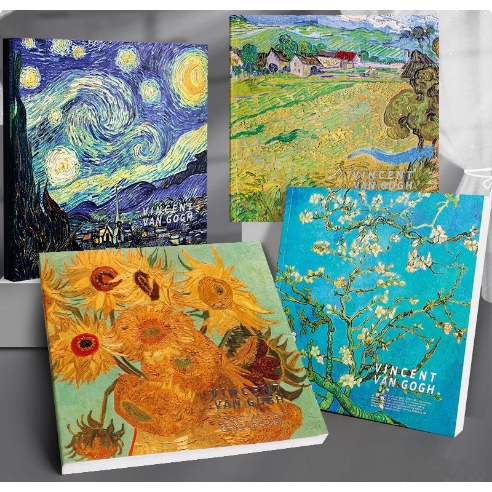 Sketchbook Van Gogh Painting Square Notepad Diary | Shopee Malaysia