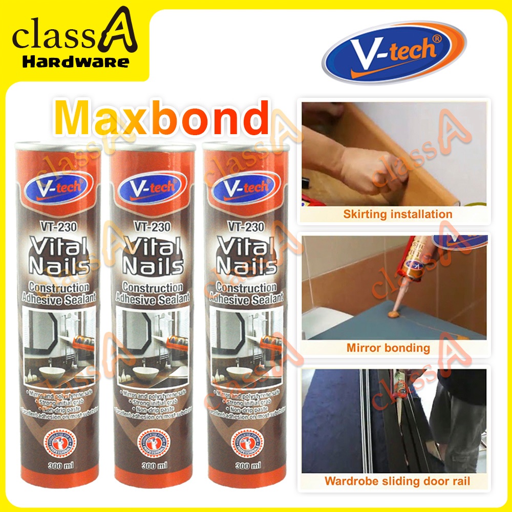 ClassAHW V-Tech Vital Nails VT-230 Vital Nail Silicon Silicone Maxbond ...