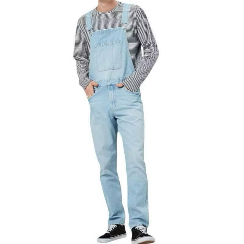 (XS - 5XL) Denim Overalls Regular Fits Jumpsuits Casual Women Jeans ...