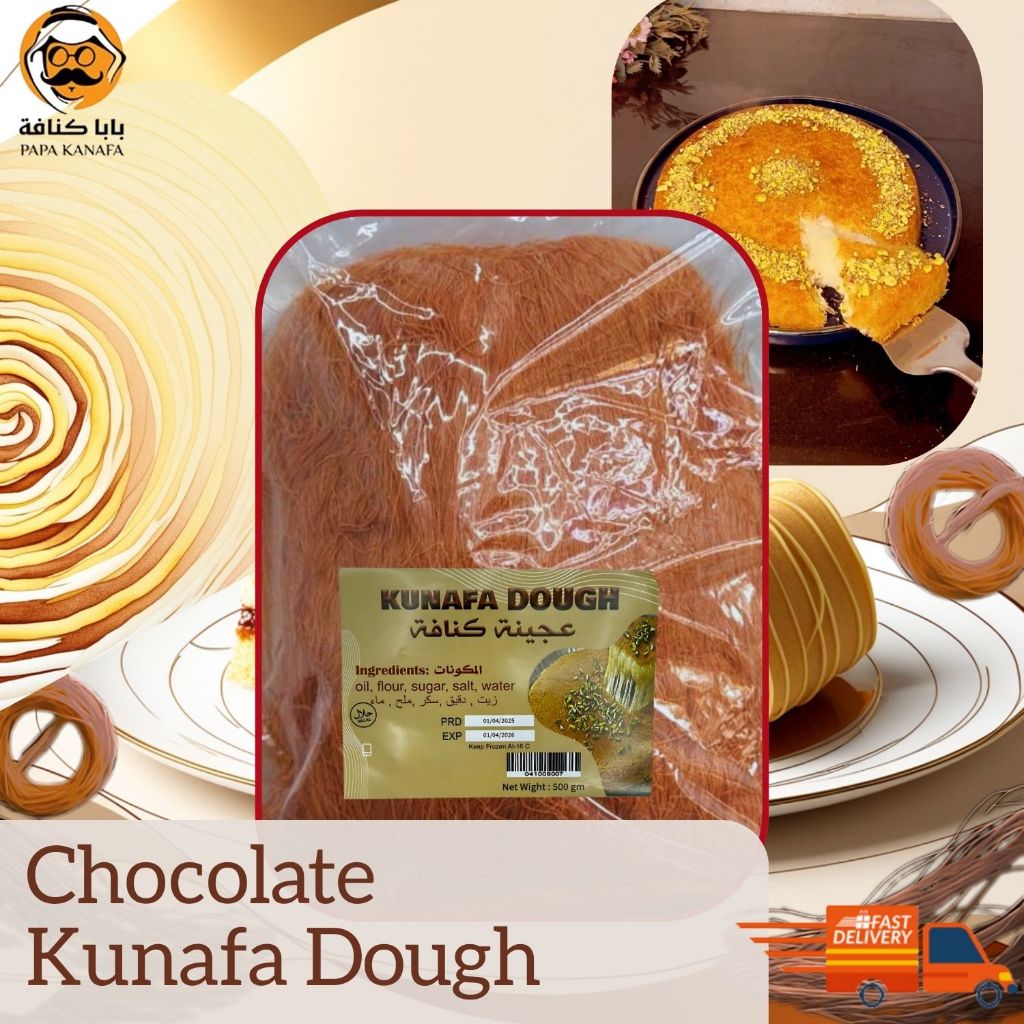 KUNAFA Chocolate Kunafa Dough Asli Segar Cincan 1kg - Makanan & Food ...