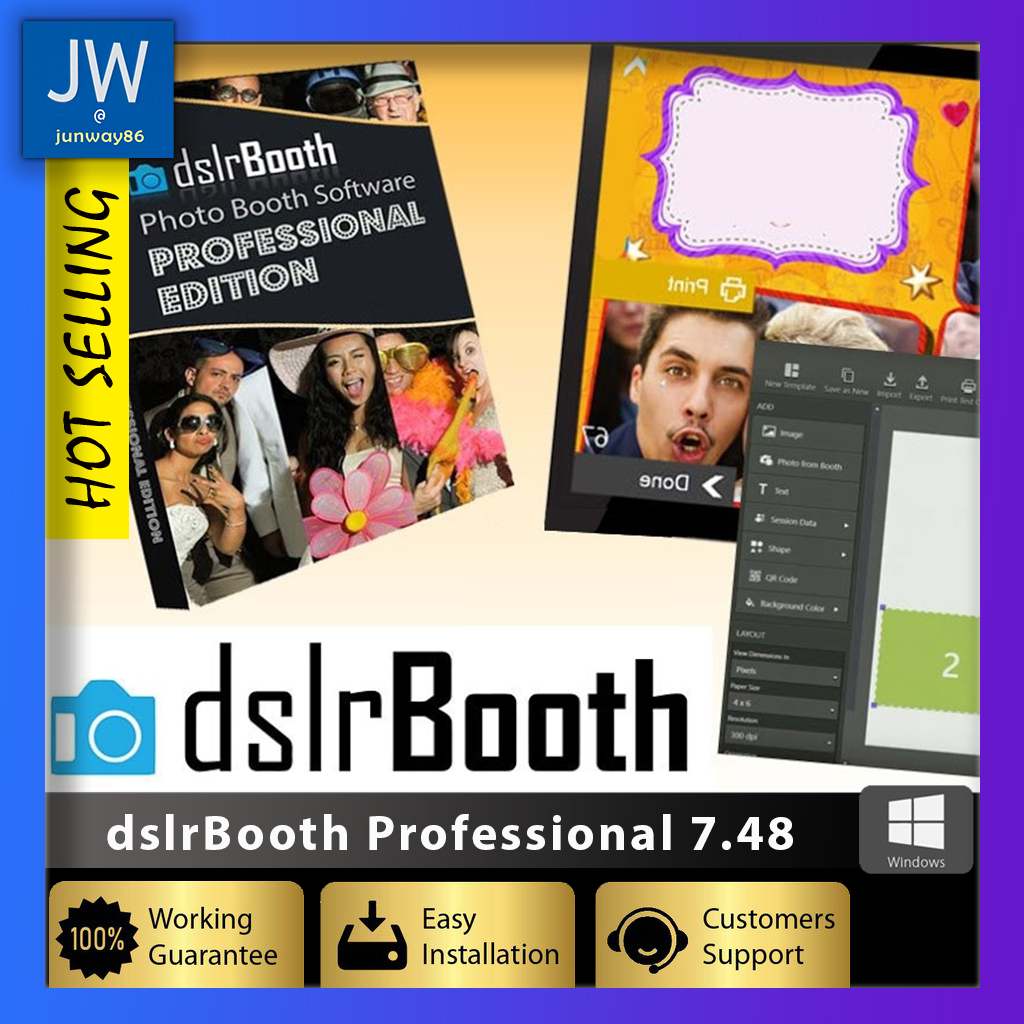 dslrBooth Professional 7.48 (2025 May Version) Full Version with ...