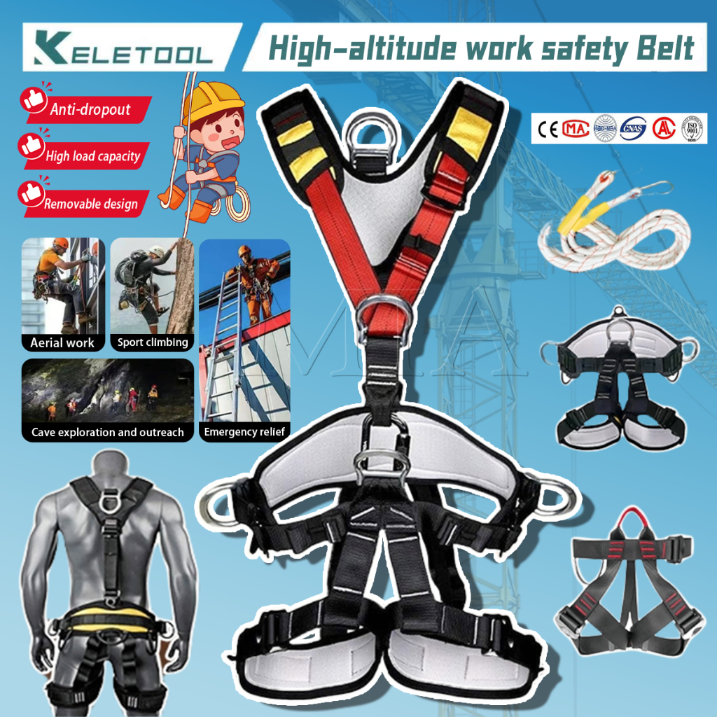 Safety Belt Full Body Harness High Quality Outdoor Climbing Full-body ...