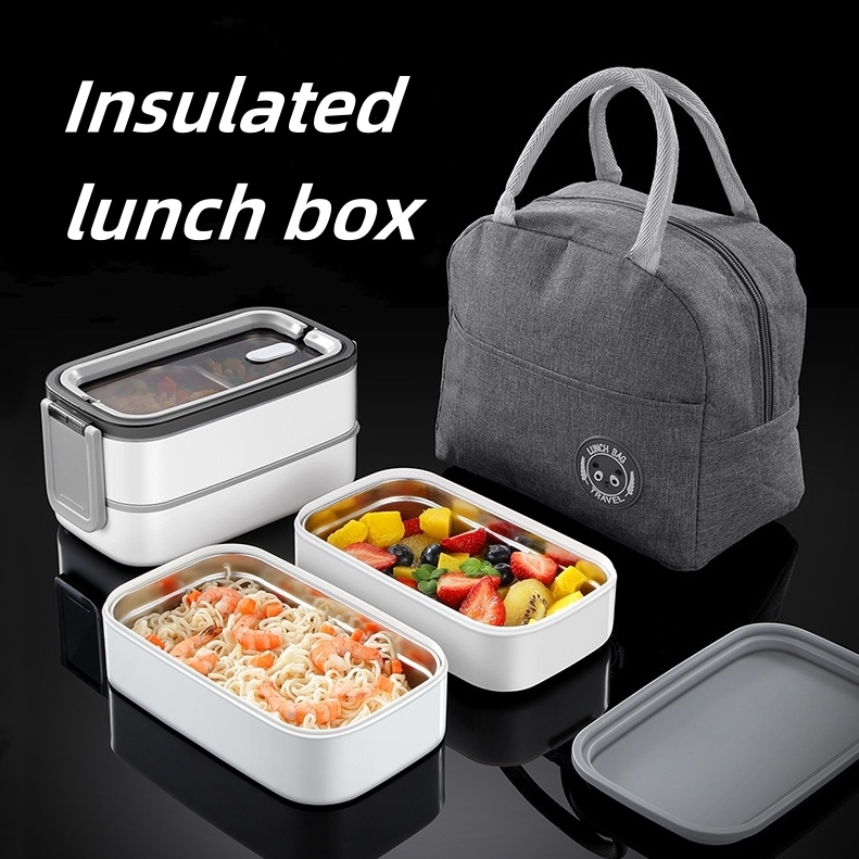 24H-Delivery 】Food Storage Insulation Lunch Box + Insulation Bag， [304 ...