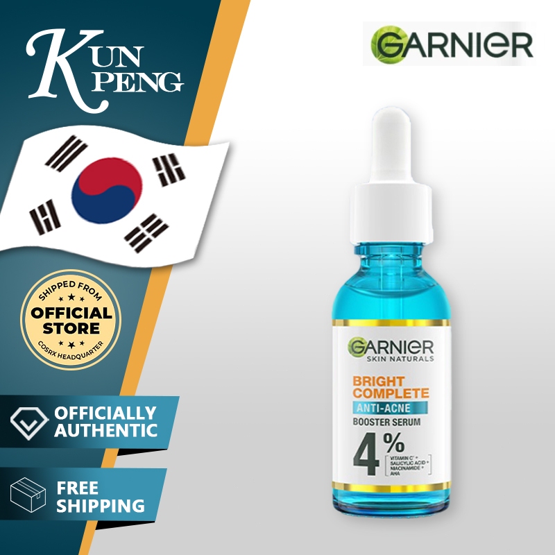 Garnier Bright Complete Anti Acne Booster Serum (30ml) Reduce Acne ...