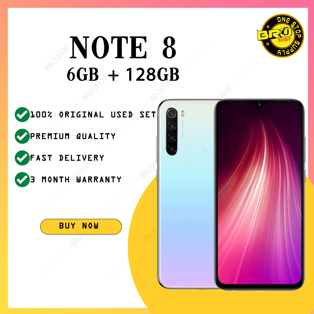 100% Original RMI NOTE 8 6GB + 128GB ( 2nd Phone Secondhand Used Terpakai Condition Grade A ...