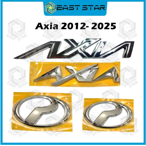 Original Perodua Axia 2012-2025 Logo Emblem Front Rear Chrome | Shopee ...