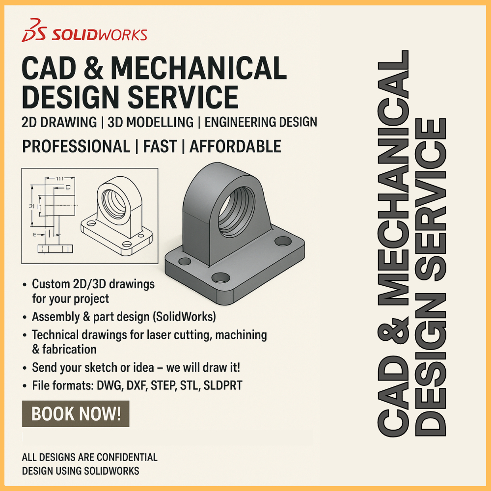 Custom Engineering Drawing, CAD & Mechanical Design Service (2D/3D ...