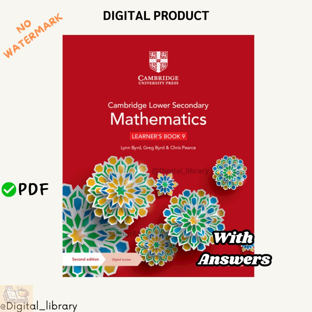 Cambridge Lower Secondary Mathematics Learner's Book 9 / Answers (Lower Secondary Maths) 2nd ...