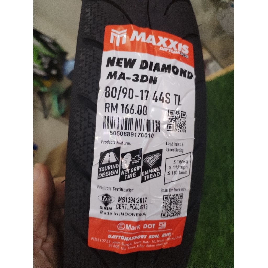 Maxxis diamond 80/90-17(2025) | Shopee Malaysia