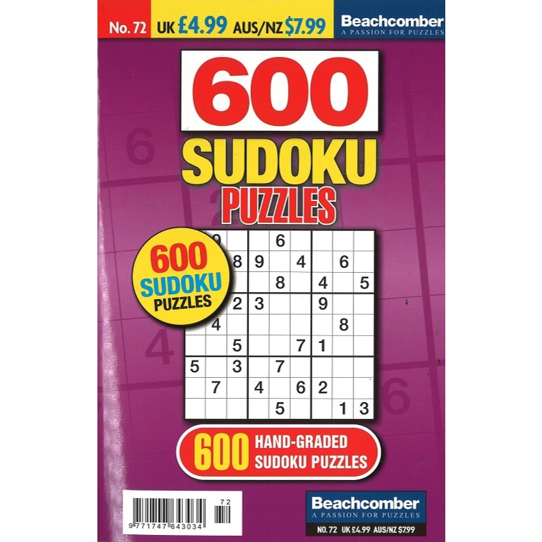 600 SUDOKU PUZZLES (Single Issue) | Shopee Malaysia
