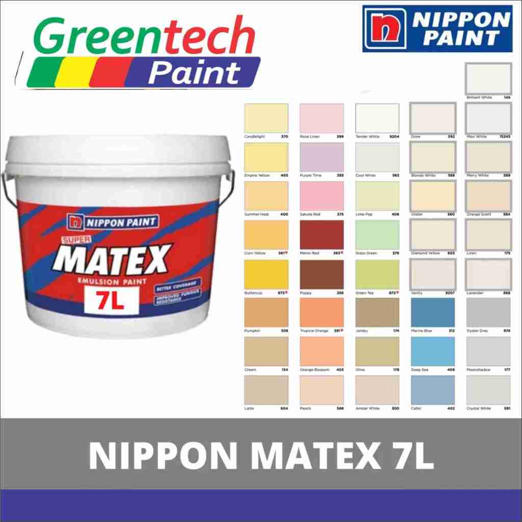 NIPPON MATEX 7Liter / MATEX 7L / CAT DINDING SIMEN DALAM RUMAH CANTIK ...