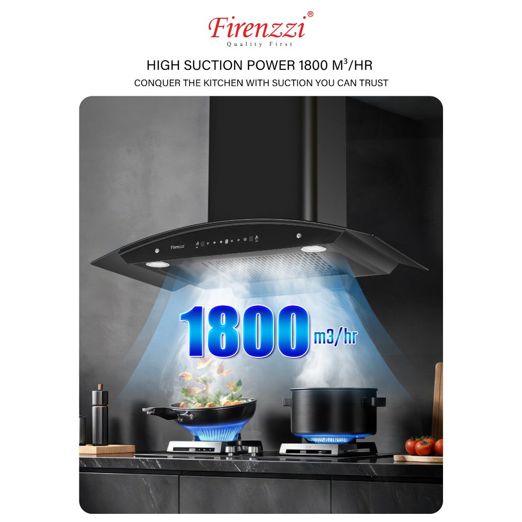 Firenzzi FCH-9018 XP Cooker Designer Hood Gesture Recognition Control ...