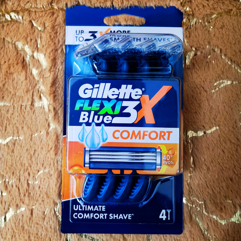 Gillette Blue3X Flexi Comfort Disposable Razor, 4 pack | Shopee Malaysia
