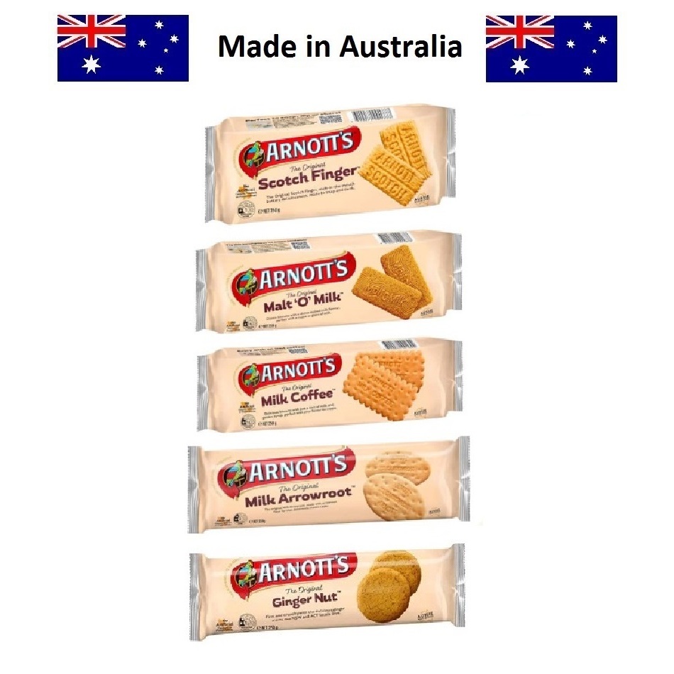 Arnott's AUSTRALIA The Original Biscuits 250g (Scotch Finger / Malt 'O ...