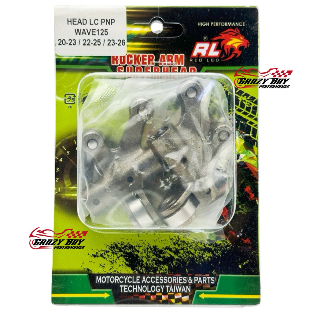 ESR MOTOR RED LEO ROCKER ARM FOR HEAD LC PNP WAVE 125 4 VALVE HEAD W125 ...