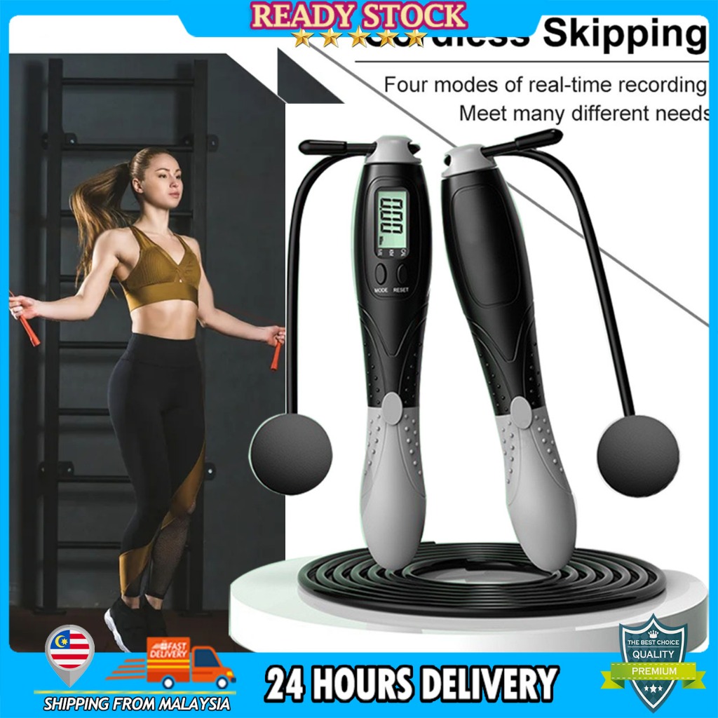 Smart Jump Rope Wireless Digital Counter, 4 Modes, Dual Skipping & Long ...