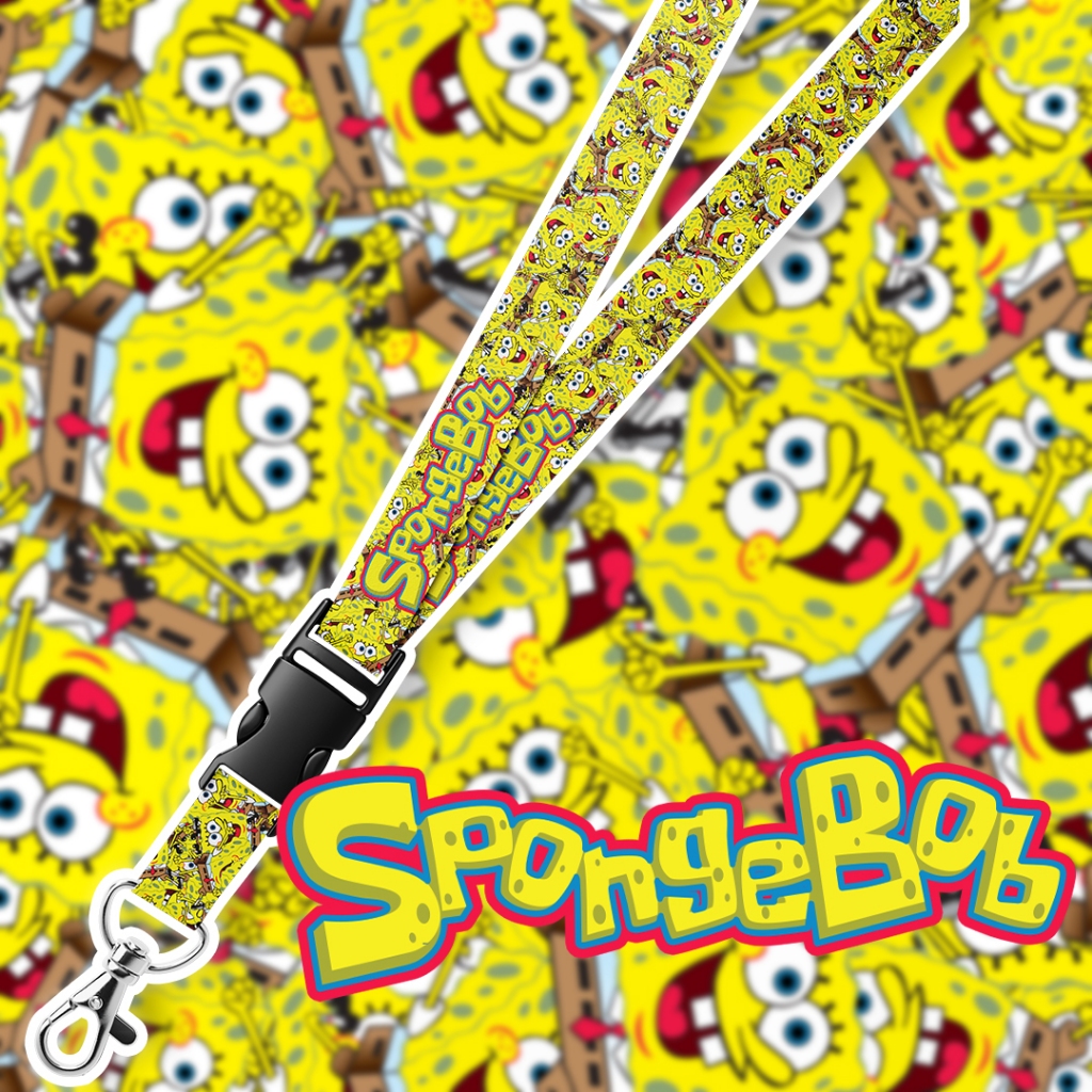 LANYARD SPONGEBOB/PATRICK EDITION (READYSTOK) WITH ID CARD HOLDER ...