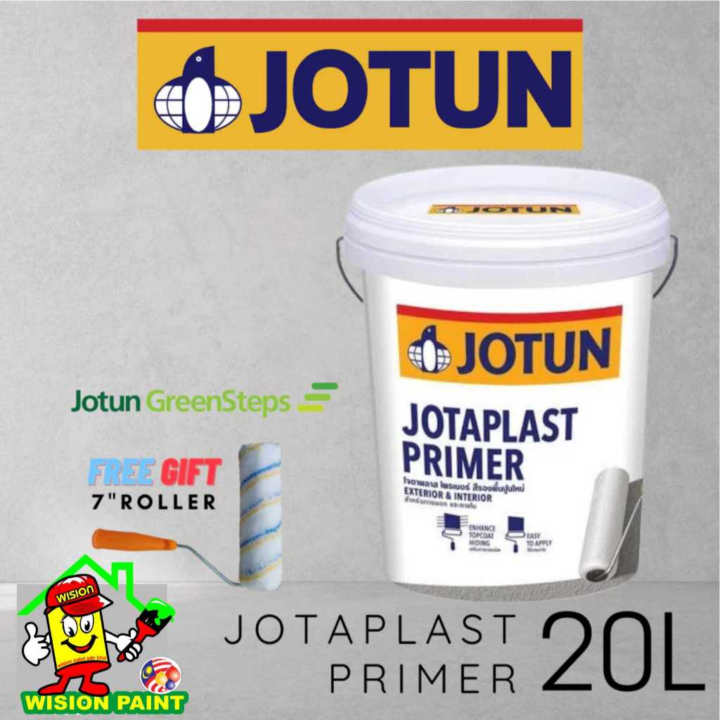 20L JOTUN Wall Sealer White / JOTAPLAST PRIMER ( FREE 7" ROLLER SET ...
