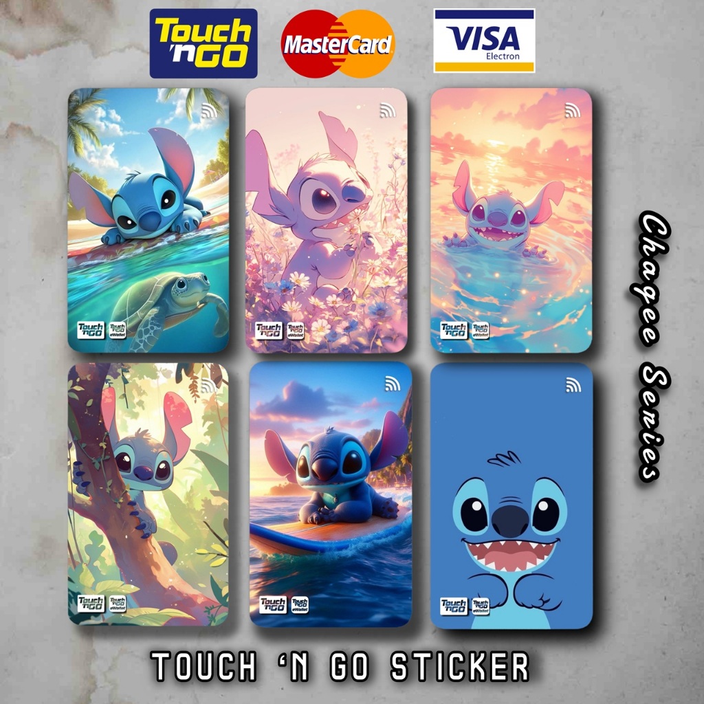 ( STITCH Series ) Touch n Go Card Sticker Cover TNG / MASTER / VISA ...