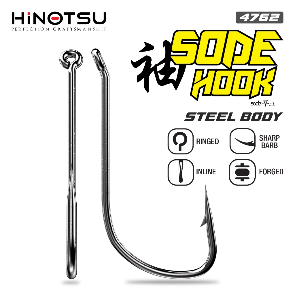 HINOTSU - 4762 SH-2 SODE HOOK NSB RINGED | Shopee Malaysia