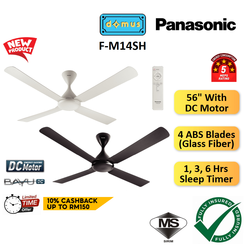 2025 Panasonic DC Motor Ceiling Fan BAYU 4 Blade Kipas Angin Siling ...